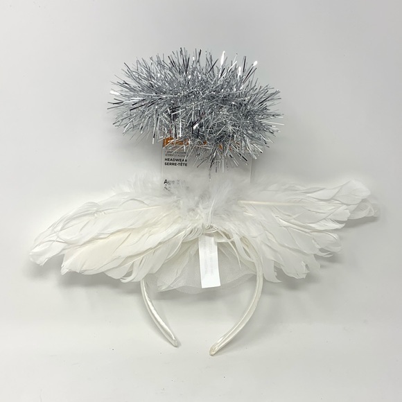 Creatology | Costumes | Little Girls Angel Feathered Halo Laced ...
